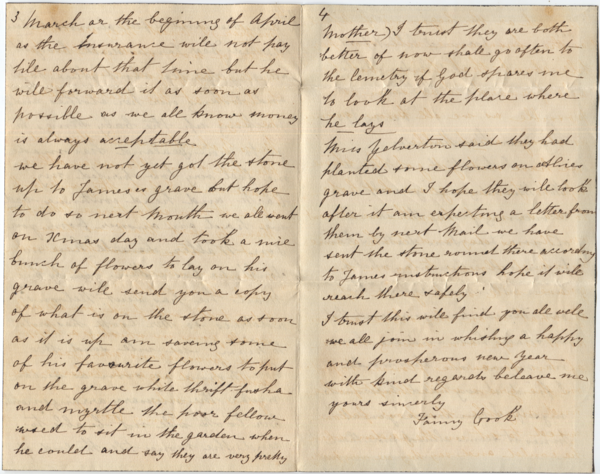 1875-12-29 Fanny Cook to Catherine Munday - ArchivesWiki