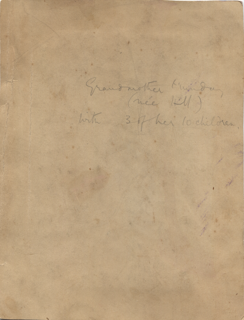 Mary Munday (née Hill) with 3 of her 10 children - ArchivesWiki