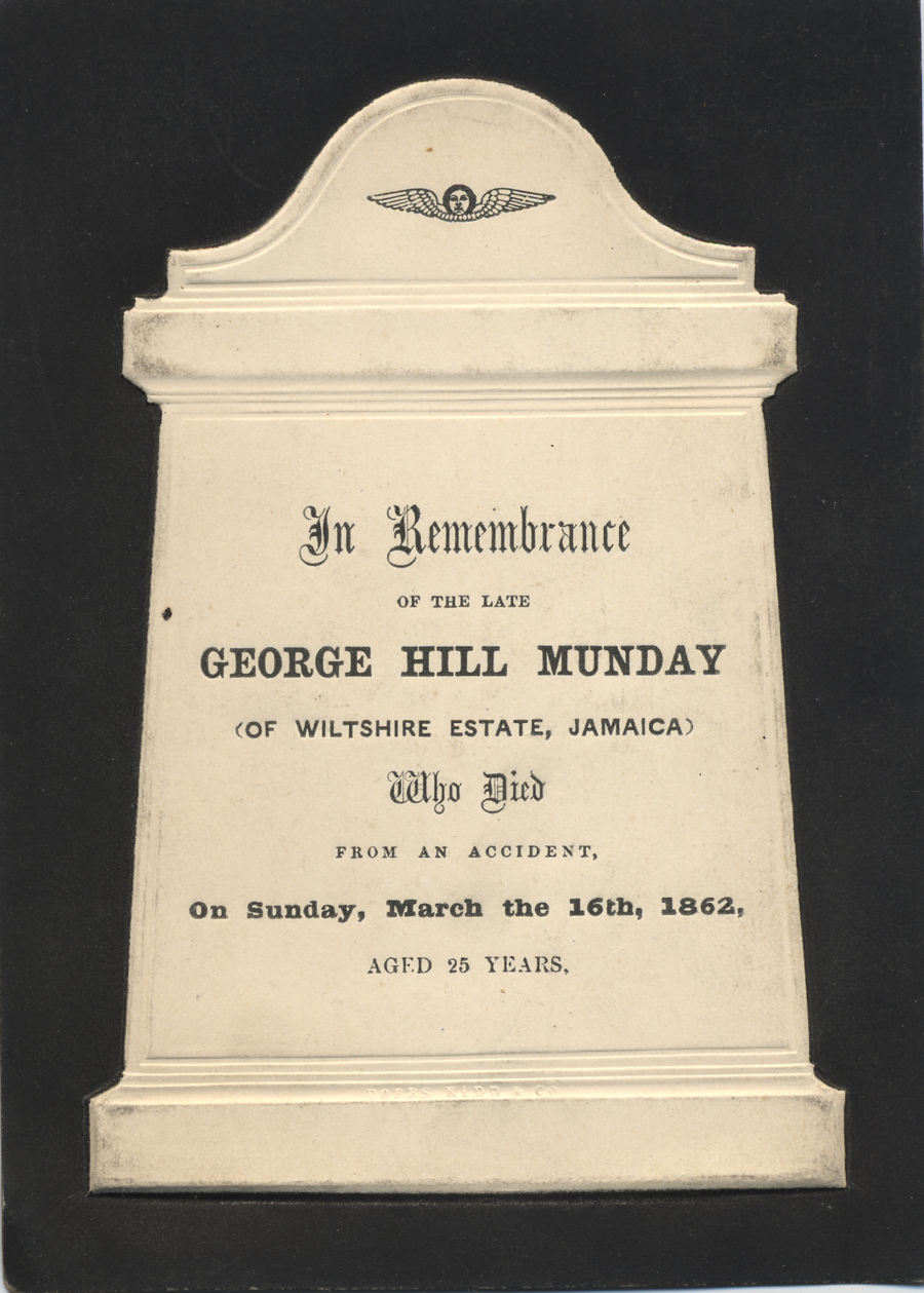 Memorial card for George Hill Munday - ArchivesWiki