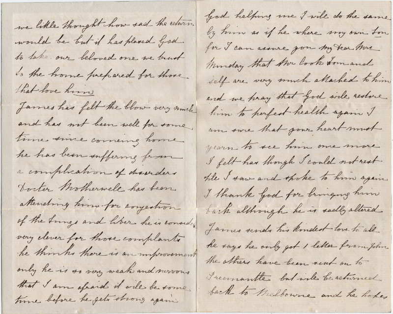 Letter from Fanny Cook to Catherine Munday, 3 November 1875 - ArchivesWiki