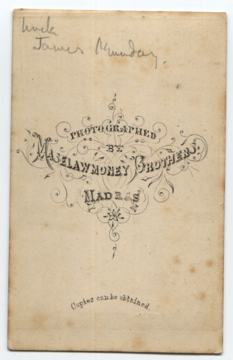 Studio portrait of James William Munday - ArchivesWiki