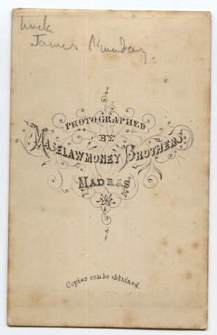 Studio portrait of James William Munday - ArchivesWiki