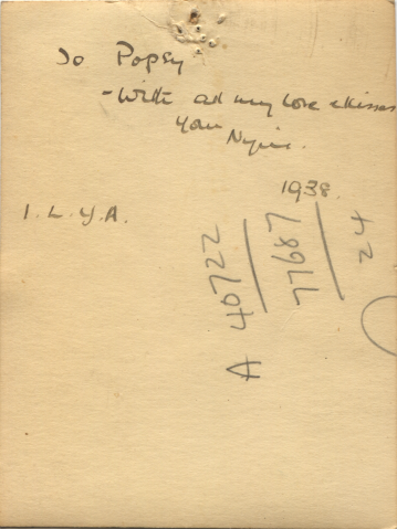 Portrait of Nyria, 1938 - ArchivesWiki