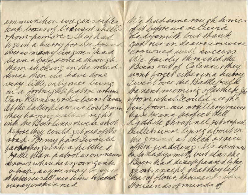 Letter from Charles F. Fearon Barker to TH Barker, 28 March 1900 ...