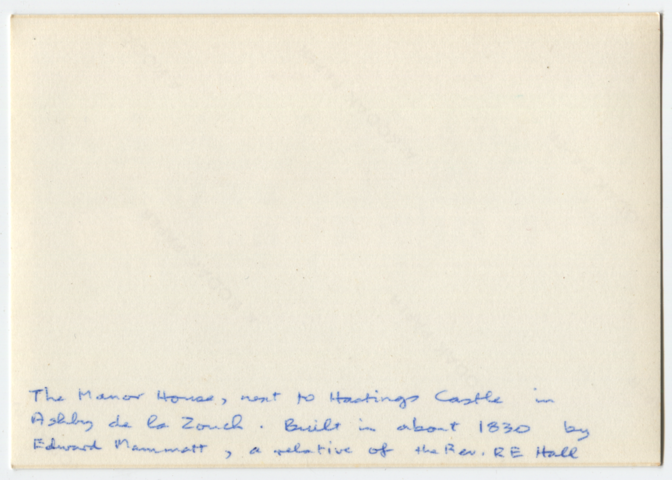 Manor House School in Ashby de la Zouch - ArchivesWiki