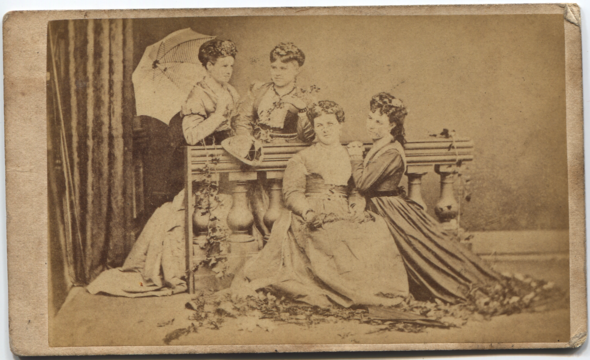Studio photograph of four ladies - ArchivesWiki