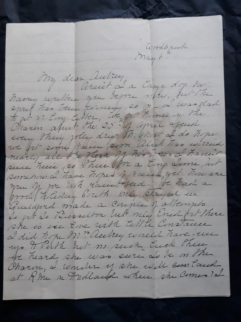 Gillam, Ada to Aubrey Hall, May 6 year unknown from Woodbrook (Pilbara ...